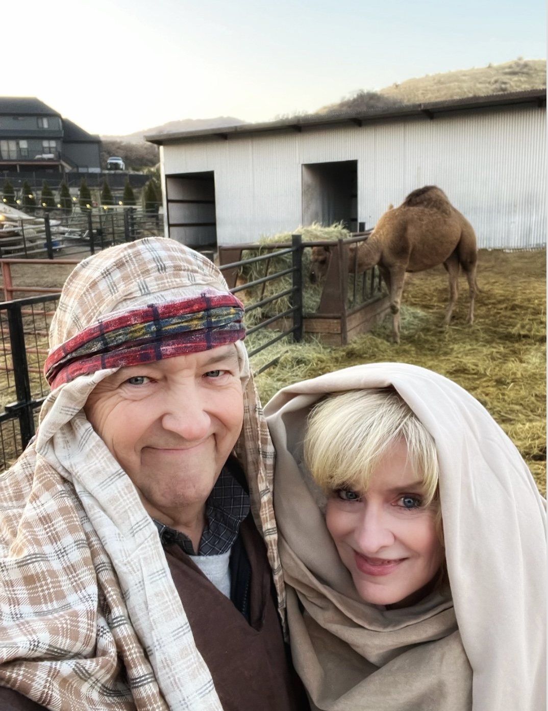 "Playing Shepherdess" During Christmastime - Hawker Family